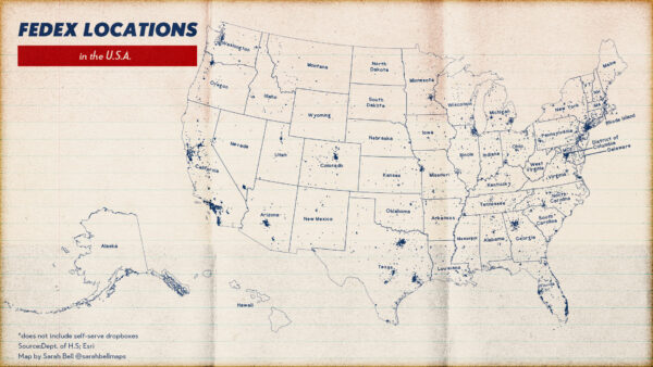 A Glimpse of the USPS Landscape with Maps – Sarah Bell Maps
