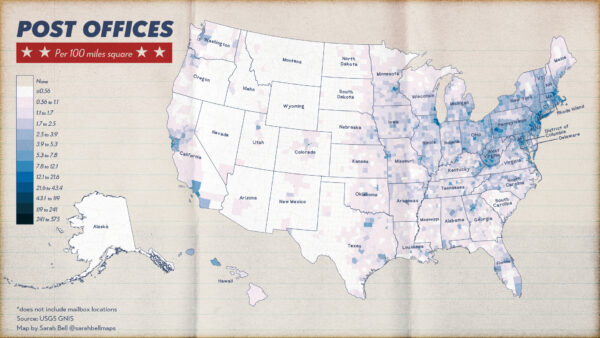 A Glimpse of the USPS Landscape with Maps – Sarah Bell Maps