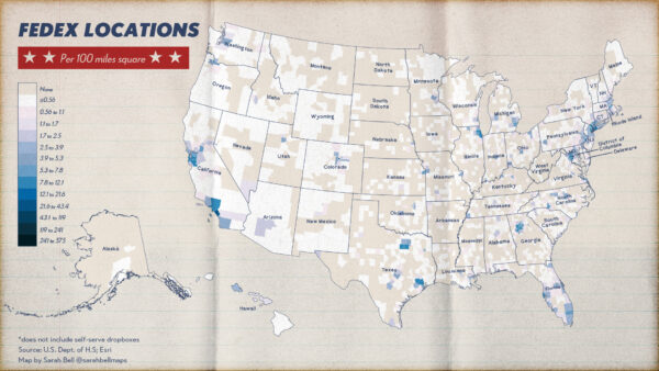 A Glimpse of the USPS Landscape with Maps – Sarah Bell Maps